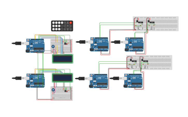 Circuit design Auto Parking | Tinkercad