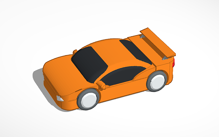 3D design Sport car - Tinkercad