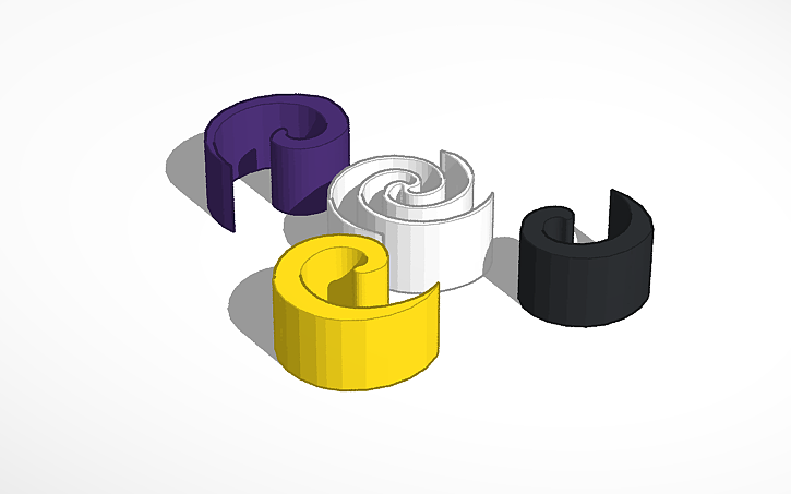 3D design Spiral pin - Tinkercad
