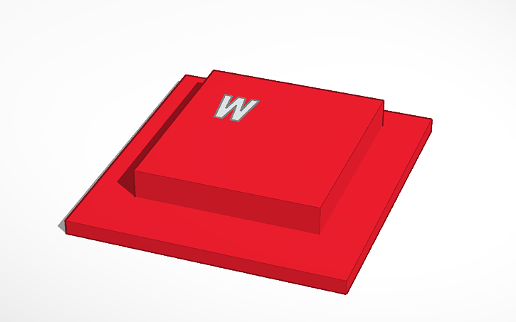 3D design Desktop Keyboard Key design 1 | Tinkercad