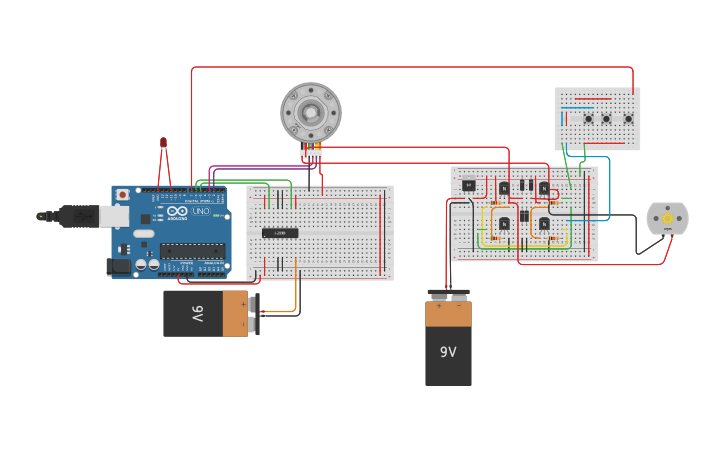 Circuit design ACT BINE - Tinkercad