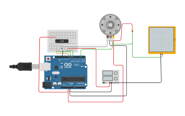 Circuit design Código con Texto_Interrupción - Tinkercad
