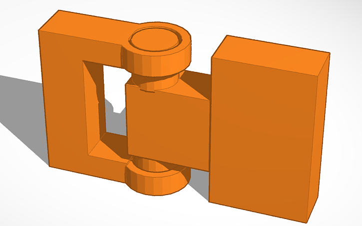 3D design hinge - Tinkercad