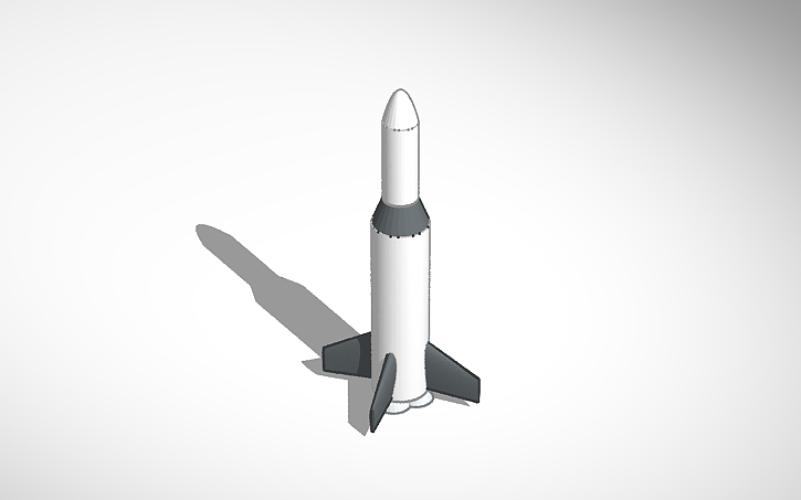 3D design Rocket Ship - Tinkercad