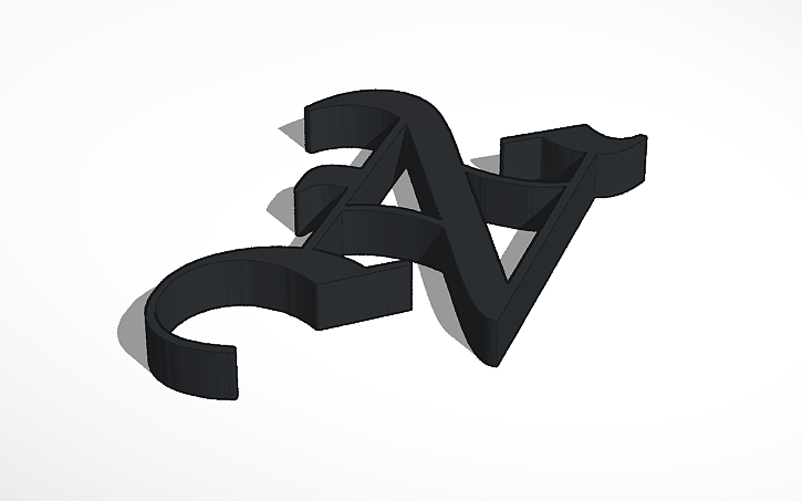 3D design N (DEATH NOTE) | Tinkercad