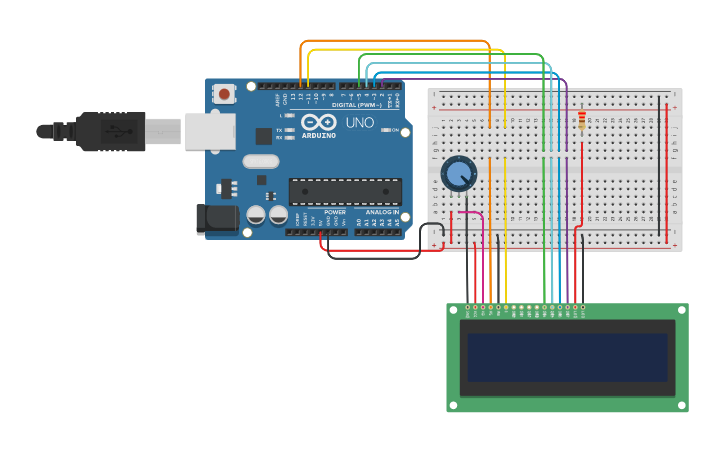 Circuit design HELLO WORLD - Tinkercad