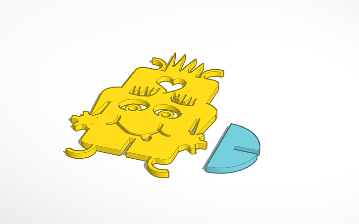 3D design Laser cut lenny - Tinkercad