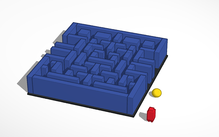3D design pac-maze - Tinkercad