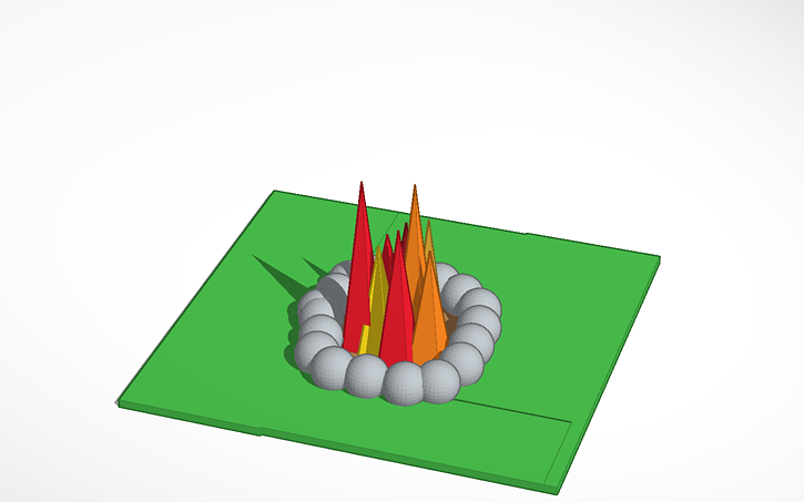 3D design Camp-Fire - Tinkercad