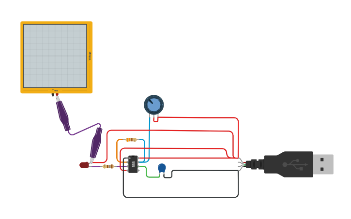 Circuit design Pulse Sensor 555 Timer Analog - Tinkercad