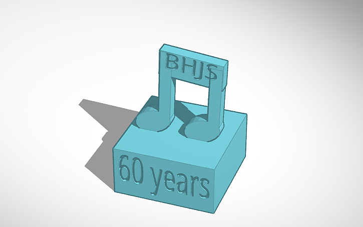 3D design Music note chess | Tinkercad