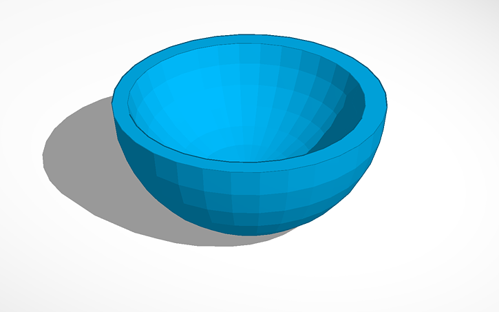 3D design bowl - Tinkercad