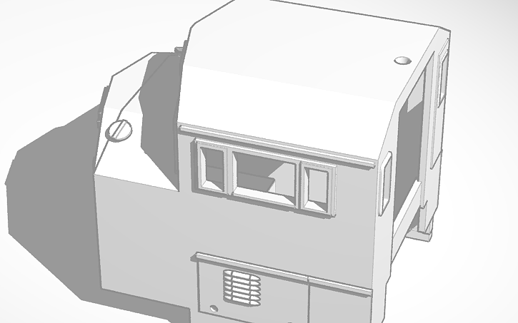 3D design Ho Scale BC RAIL cab DASH 9 (Athearn) - Tinkercad