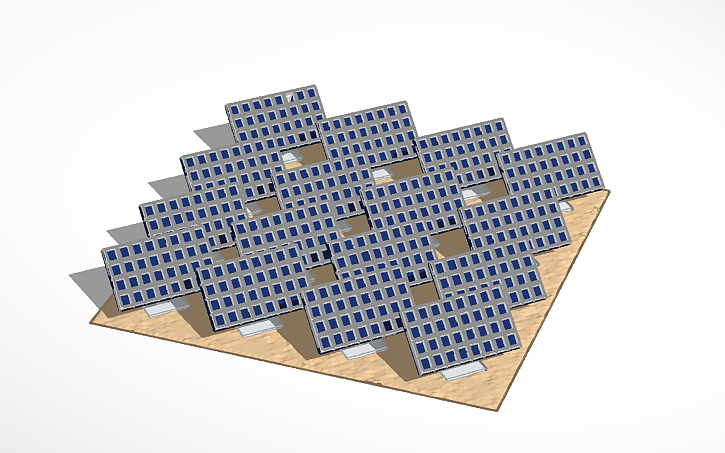 3D design solar panels - Tinkercad