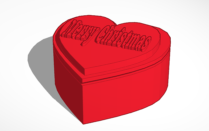 3D design Heart box - Tinkercad