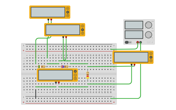 Circuit design Circuito Serie - Tinkercad