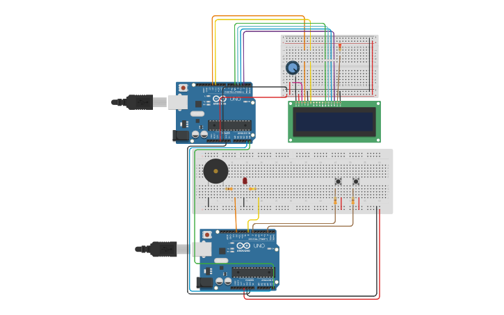 Circuit design Morse code translator - Tinkercad