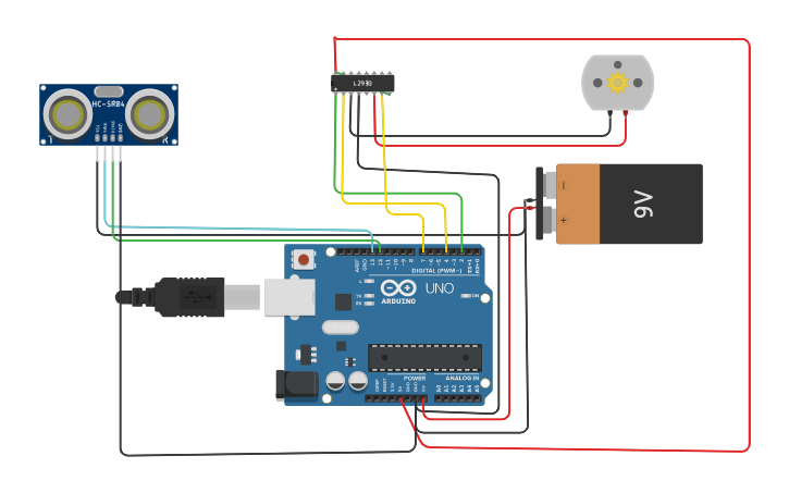 Circuit design Hand sanitizer | Tinkercad