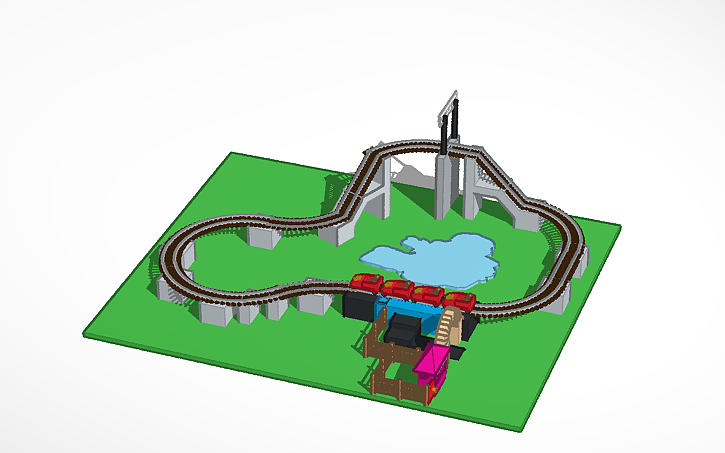 3D design roller coaster - Tinkercad