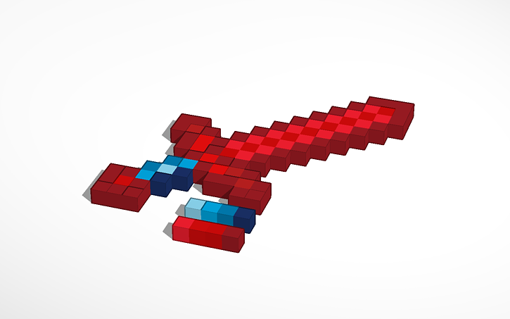 3D design Ruby Sword - Tinkercad