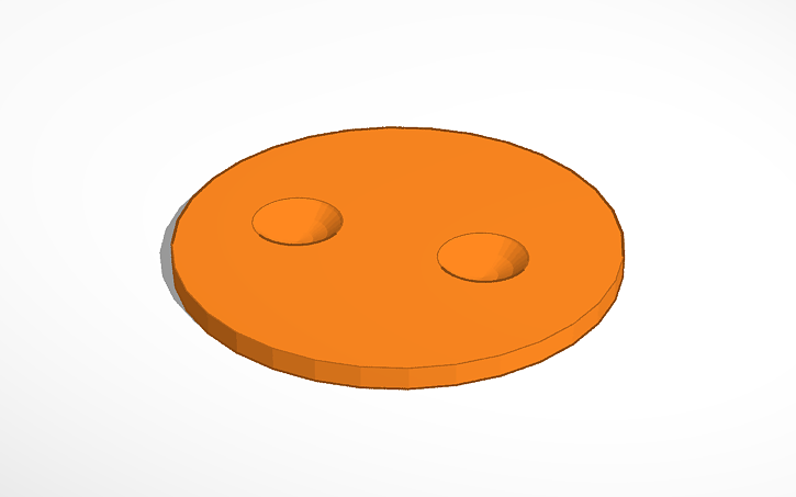3D design bUTTON - Tinkercad