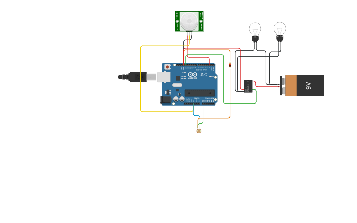 Circuit design Lampu Otomatis Dengan Arduino - SIJA - Tinkercad Circuit design Lampu Otomatis Dengan Arduino - SIJA - Tinkercad