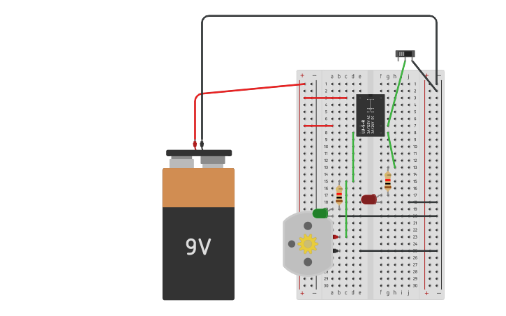 Circuit design Relé de dos conmutadores | Tinkercad