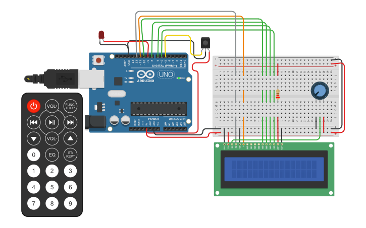 Circuit design Ir Controlling Device - Tinkercad