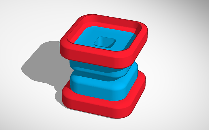 3D design square play yoyo series 100 - Tinkercad