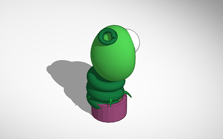3D design spring bean - Tinkercad