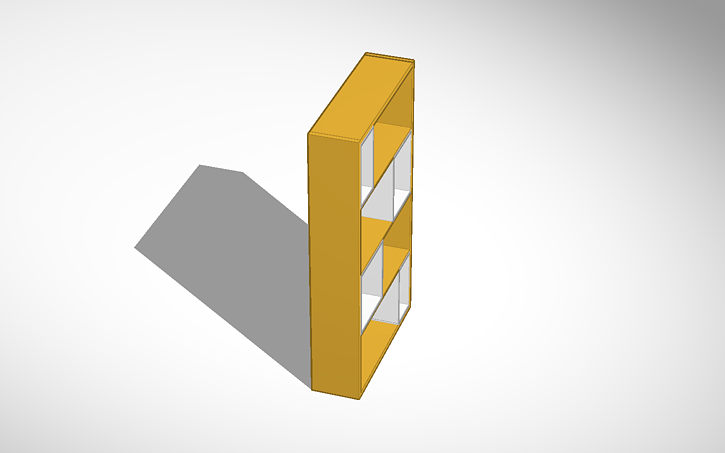 3D design Cubby Bookshelf - Tinkercad