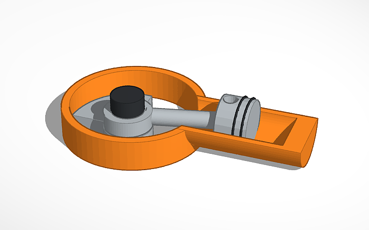 3D design Pistón de motor - Tinkercad
