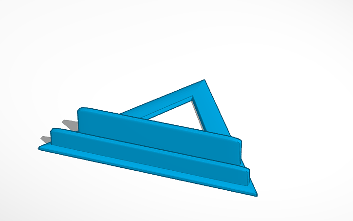 3D design Laser Name Stand - Tinkercad