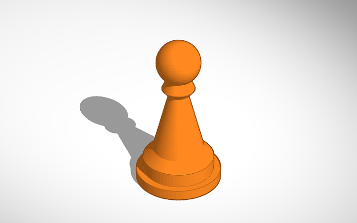 3D design Pawn - Tinkercad