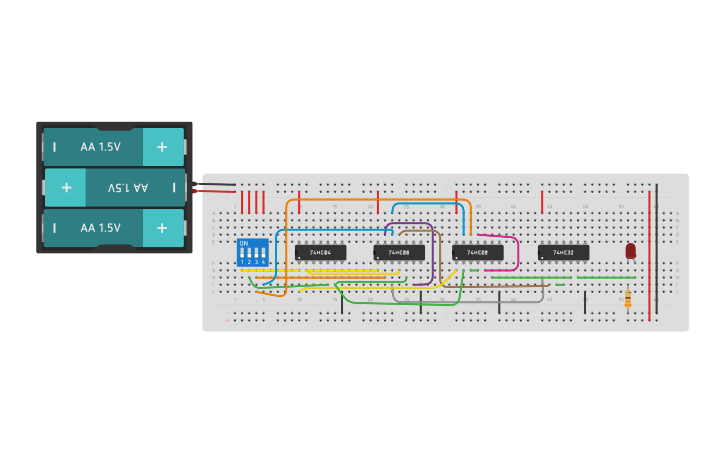 Circuit design LAB03_04 | Tinkercad