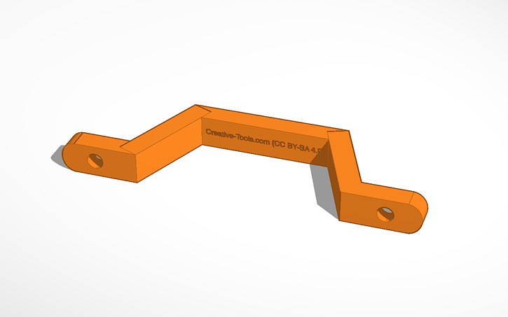 3D design Pull handle for cabinet doors and drawers - Tinkercad