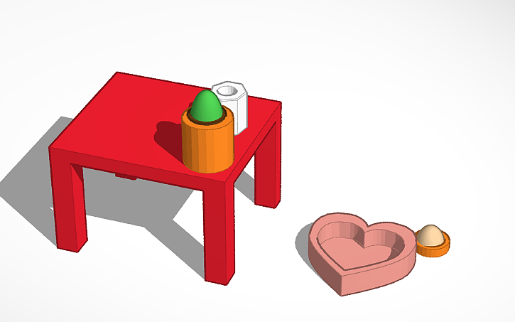 3D design Table Assignment - Tinkercad