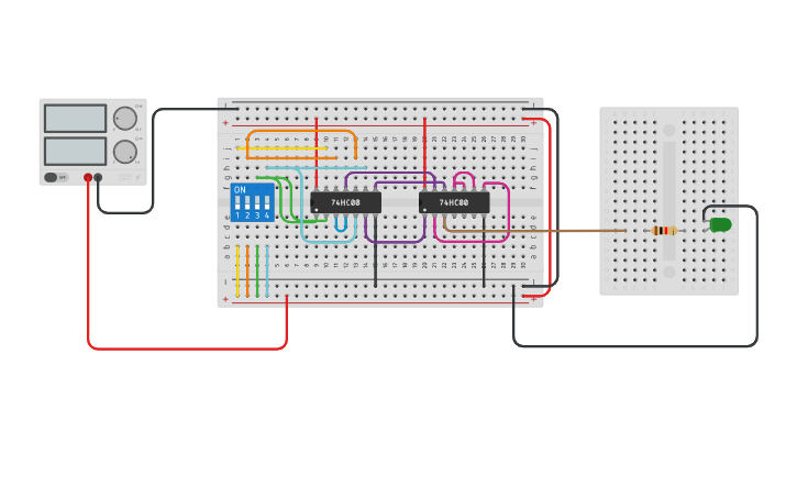 Circuit design Lab01 - 7 | Tinkercad