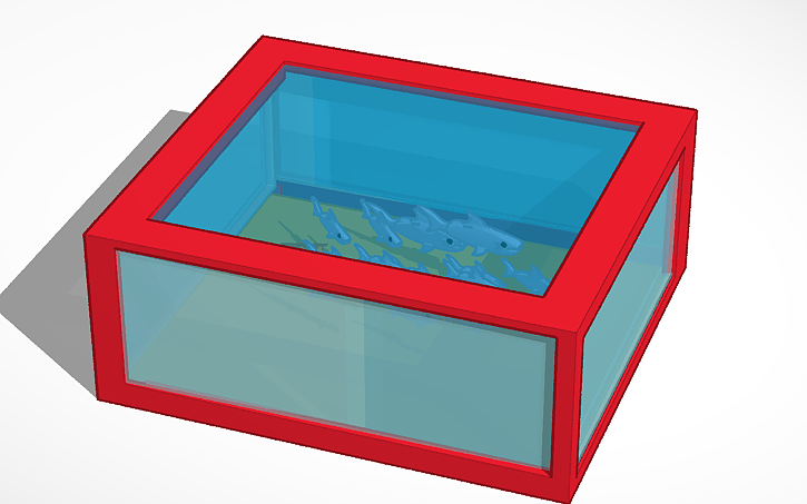 3D design Fish tank - Tinkercad