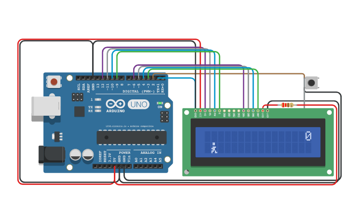 Circuit Design Arduino Lcd Game Tinkercad