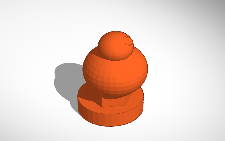 3D design pawn - Tinkercad