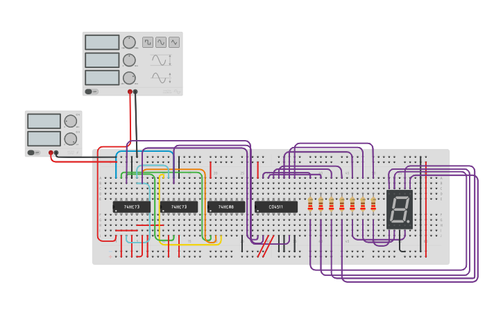 Circuit design Rangkaian Counter sinkron_Defan Achmad - Tinkercad