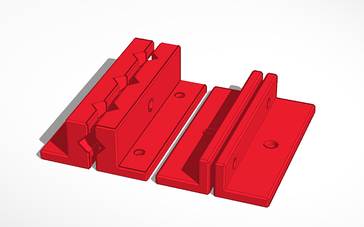 3D design 100mm (4in) Vice Faces - Tinkercad