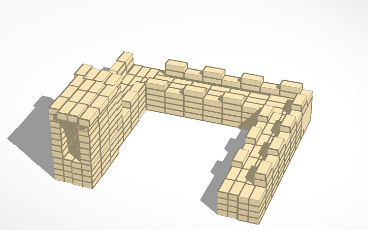 3D design The great wall of China - Tinkercad
