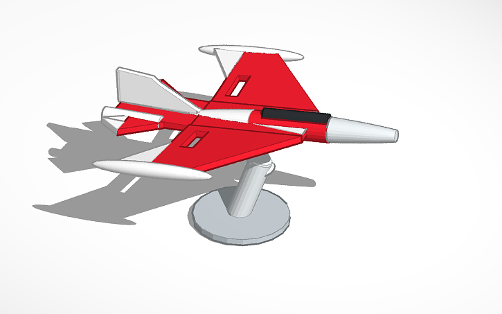 3D design airplane - Tinkercad