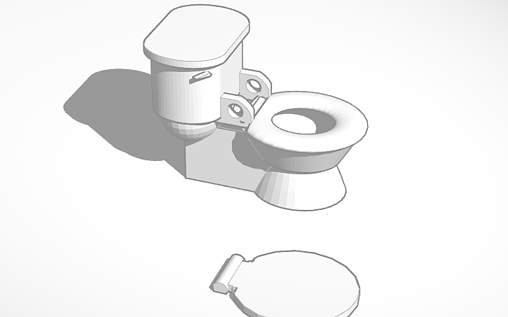 3D design Toilet - Tinkercad