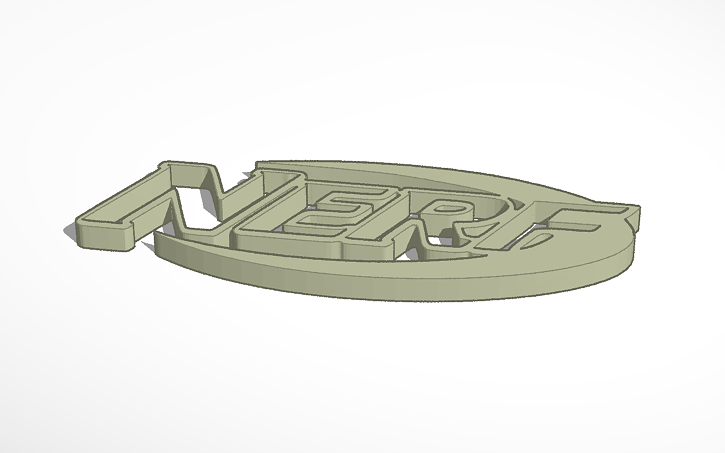 3D design NERF LOGO - Tinkercad