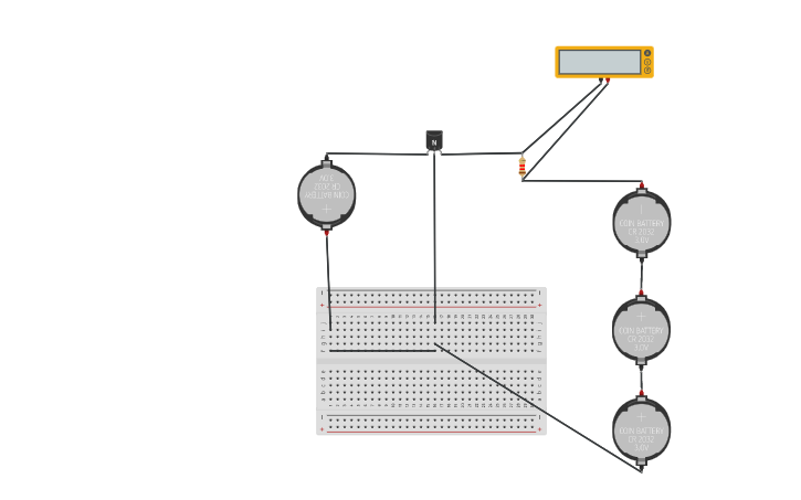 Circuit design Common base transistor connection - Tinkercad