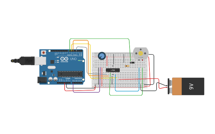 Circuit design Programación CC - Tinkercad