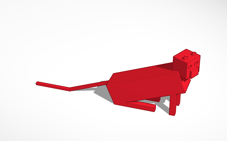 3D design NobleE- Minecraft Cat - Tinkercad